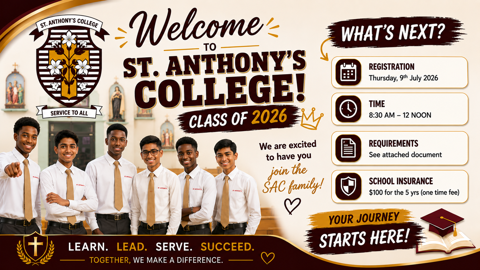 Welcome- Form 1s! – St Anthony's College